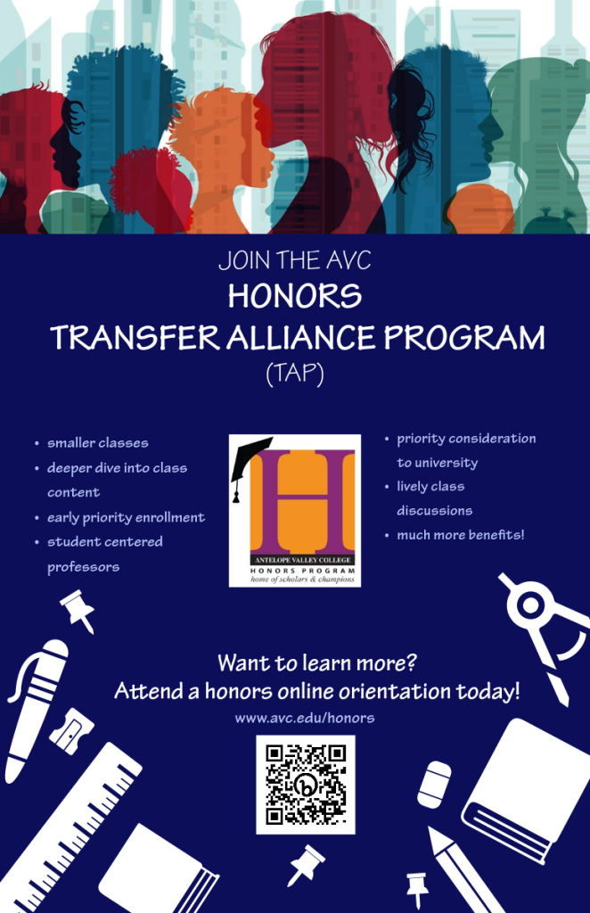 Honors Transfer Alliance Program (TAP) | Antelope Valley College